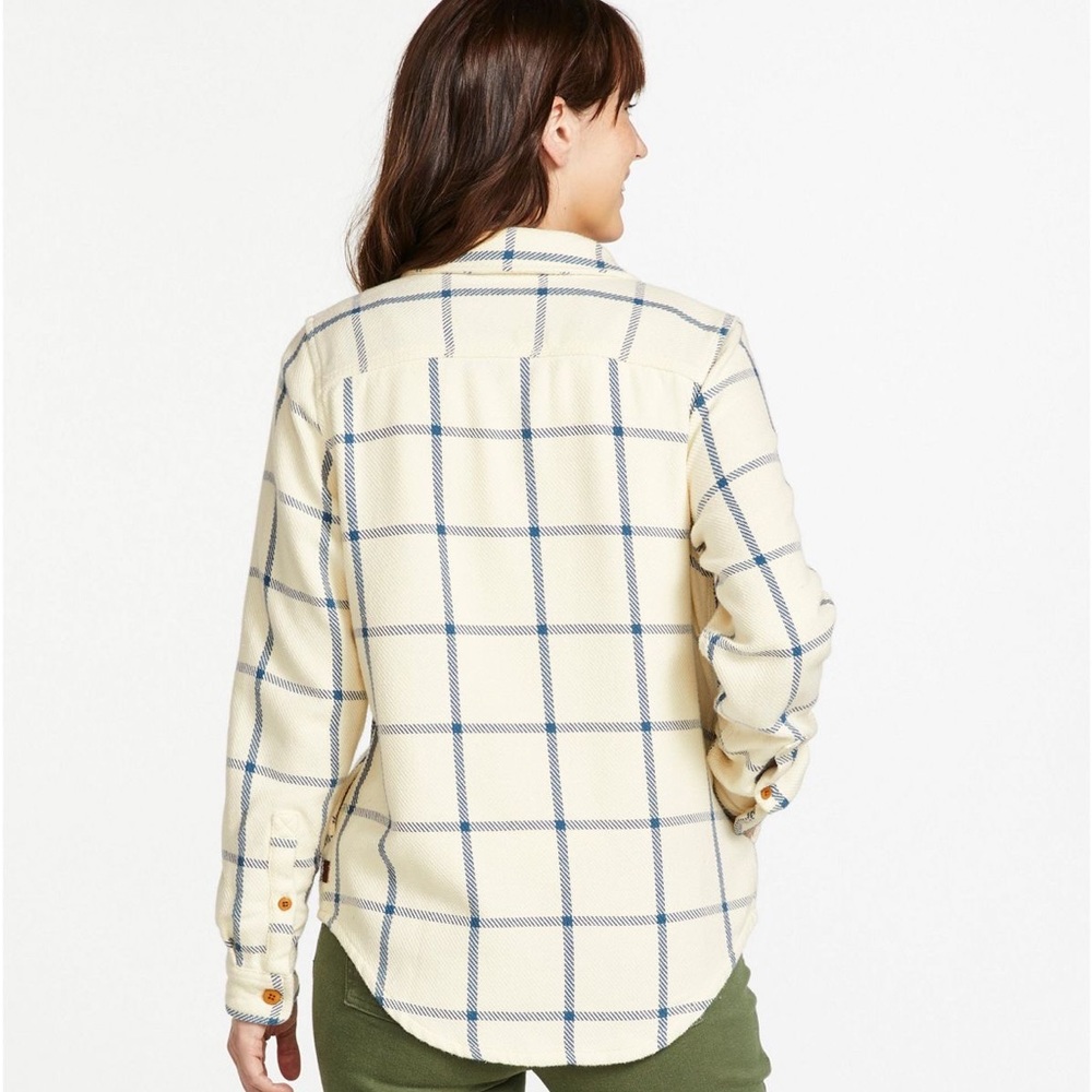 L.L.Bean Signature 1912 Flannel Overshirt In Navy-Gre… - Gem